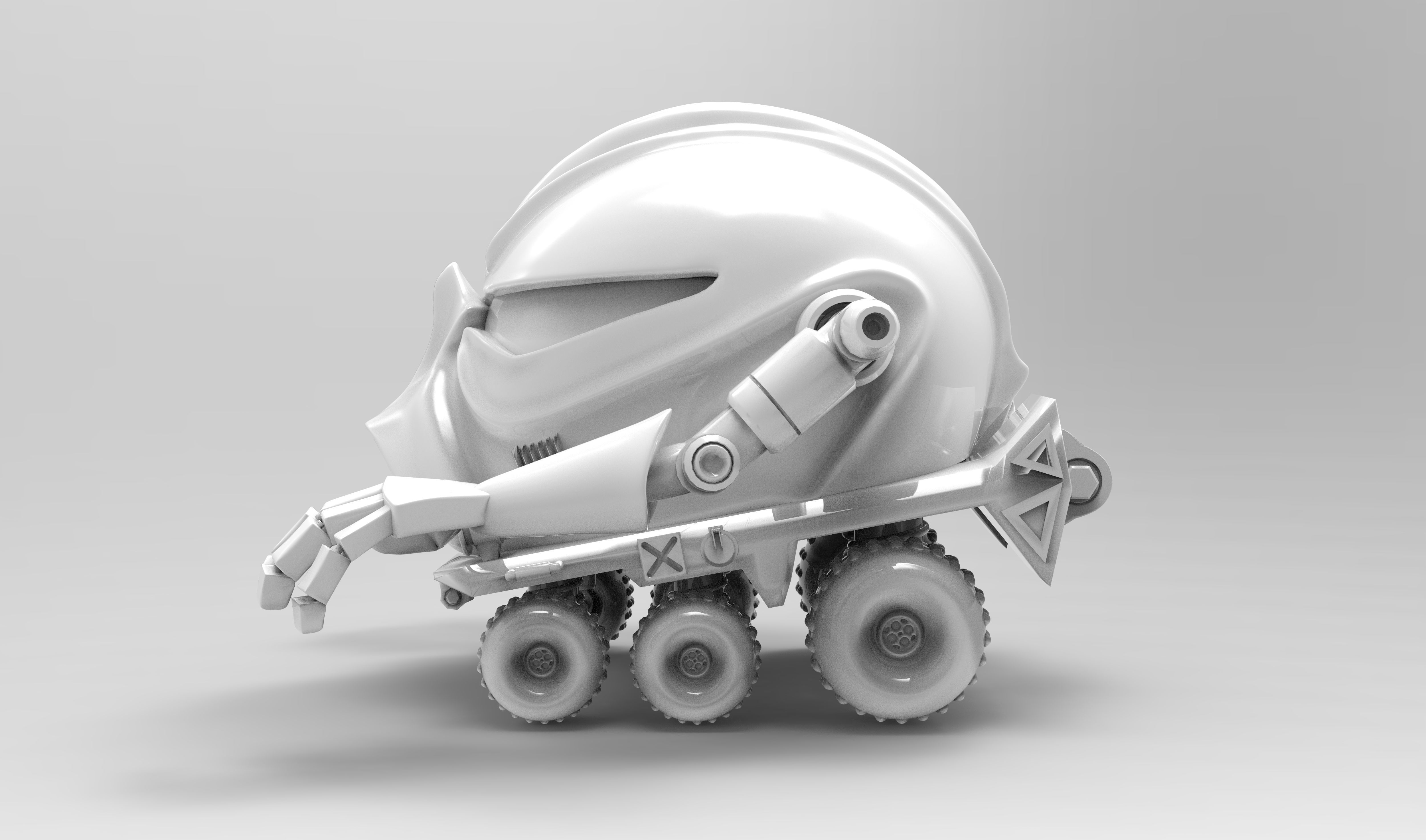 Moonwalker Robothelmets Series Sci Fi 3D model 3D printable | CGTrader
