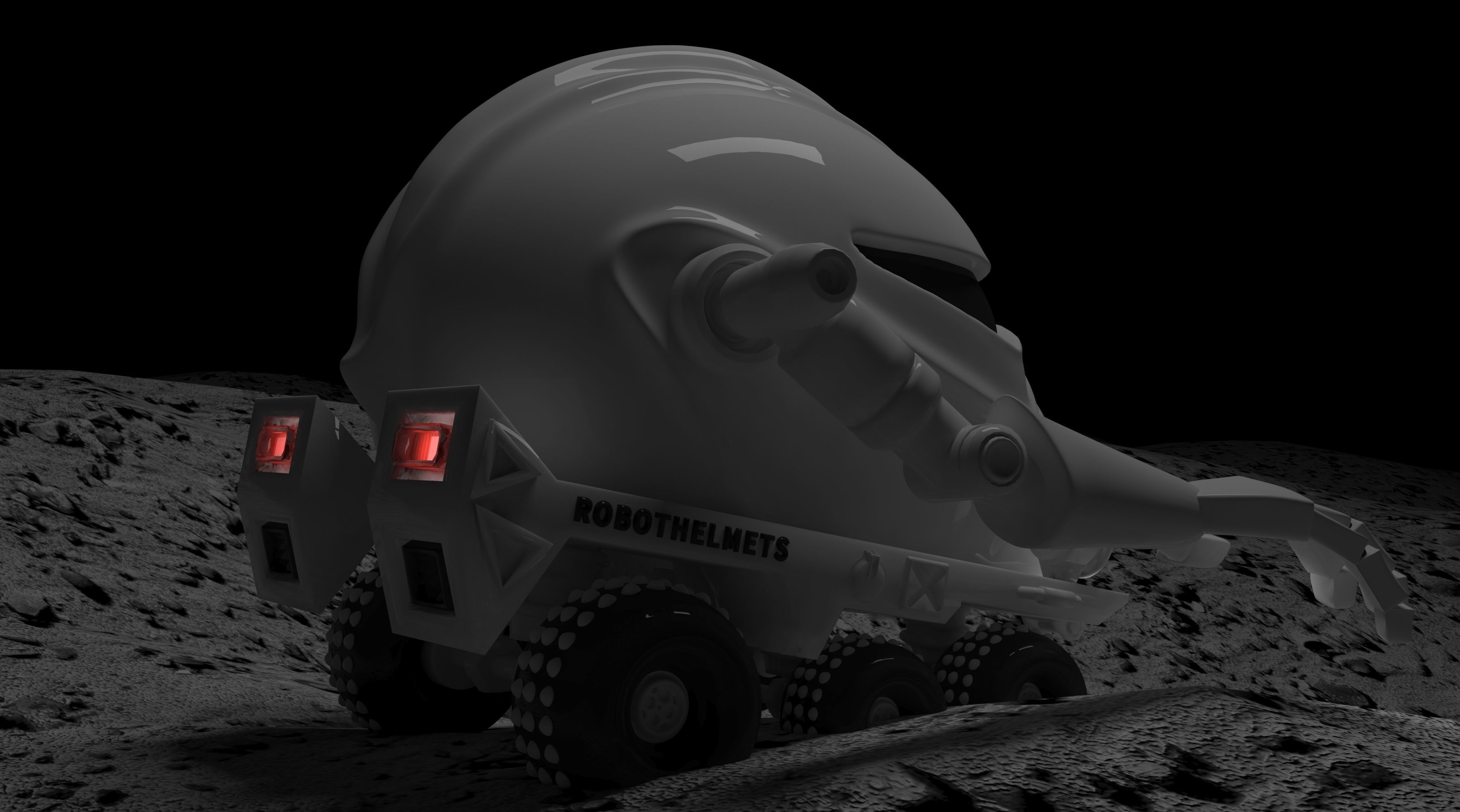 Moonwalker Robothelmets Series Sci Fi 3D model 3D printable | CGTrader