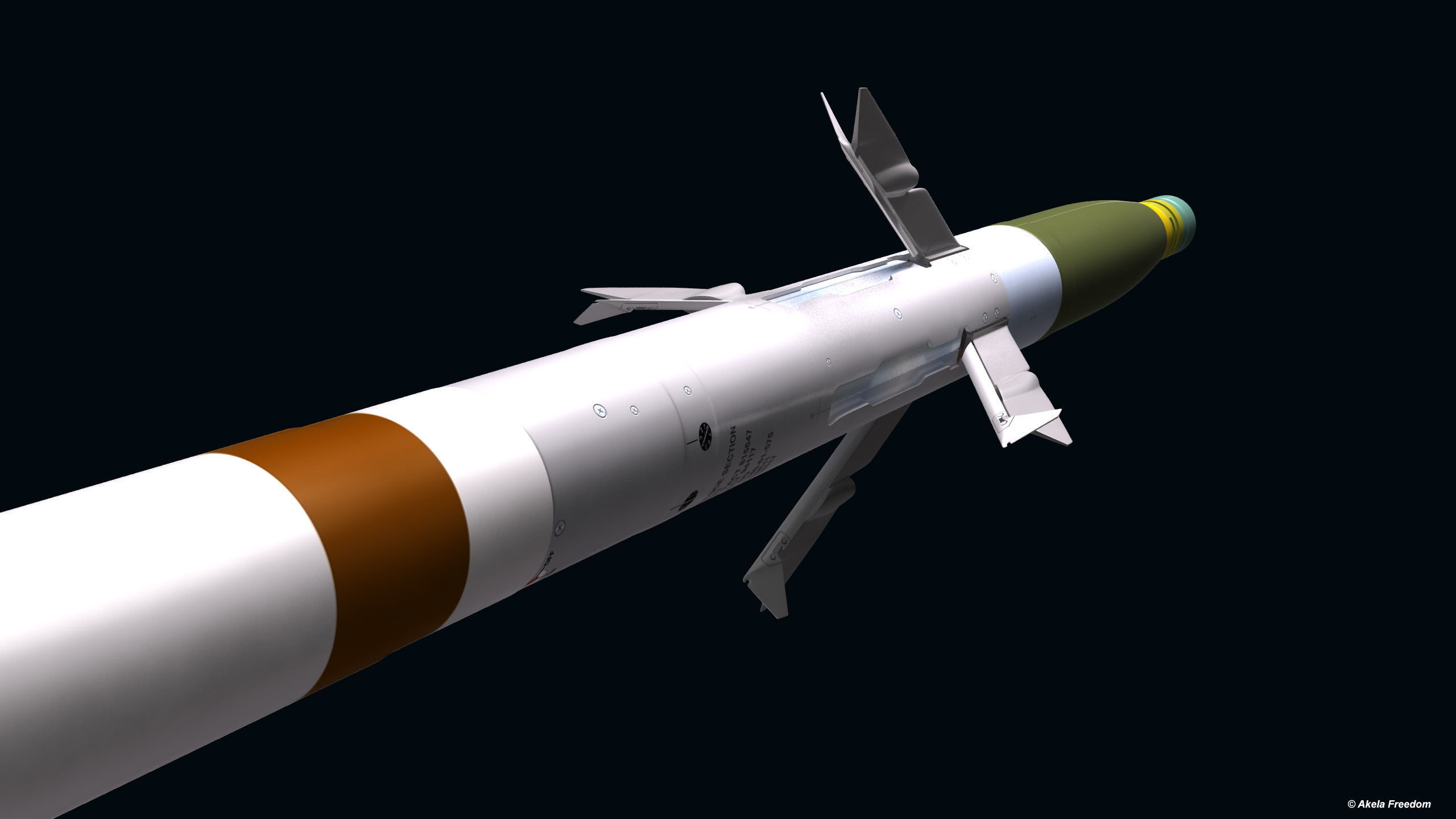 Hydra 70 APKWS II v2 3D model animated | CGTrader