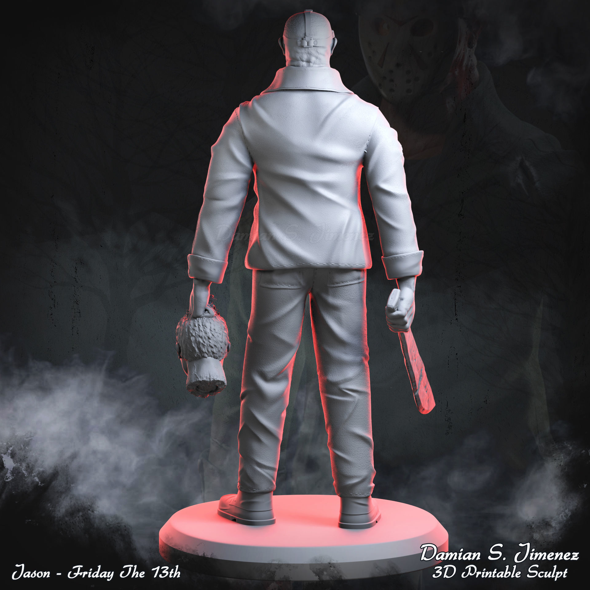 Jason Friday The 13th Printable Sculpt 3D model 3D printable | CGTrader