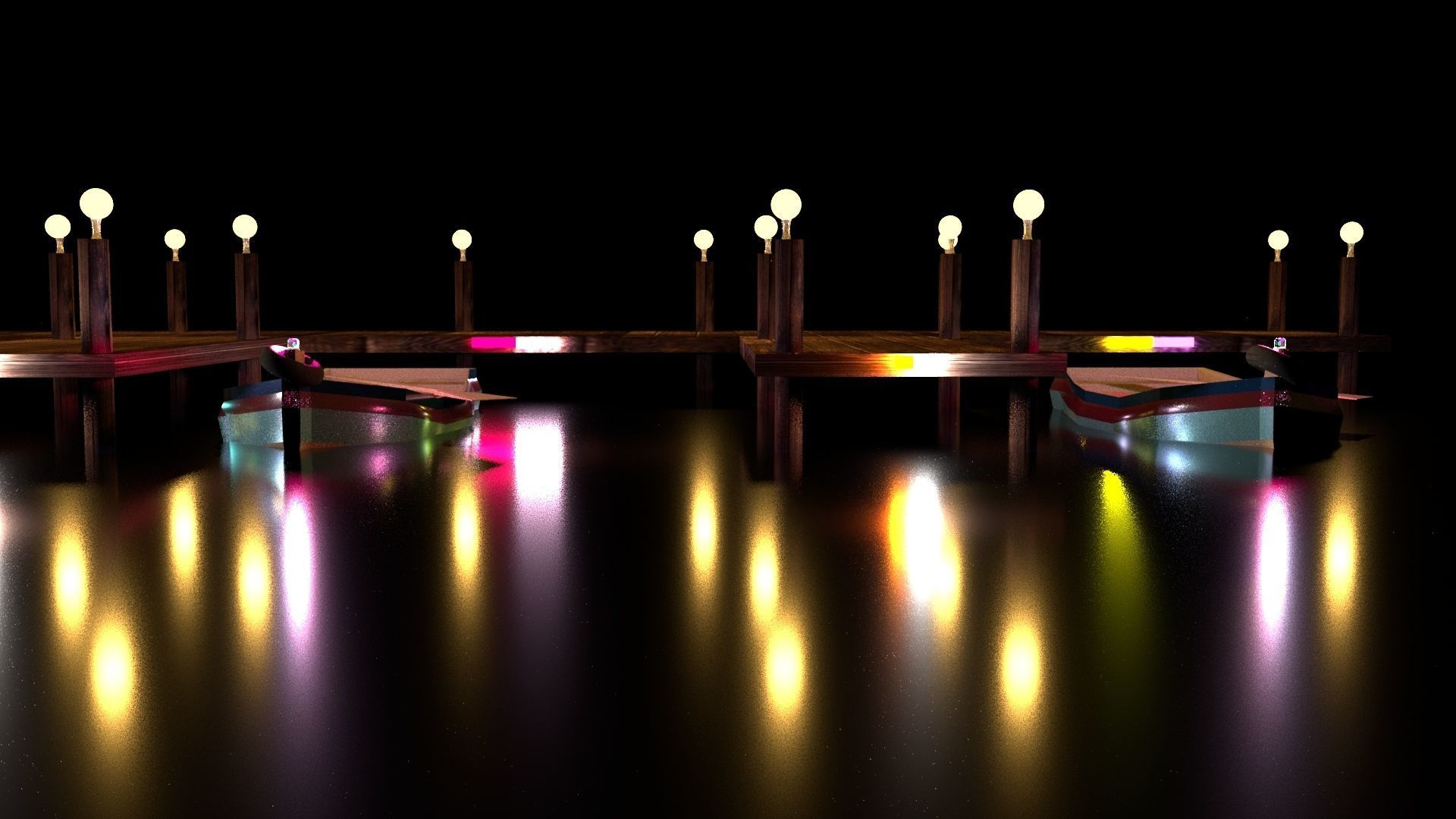 3D model Autodesk Maya Modelling Texturing And Lighting Of Dock VR / AR / low-poly | CGTrader