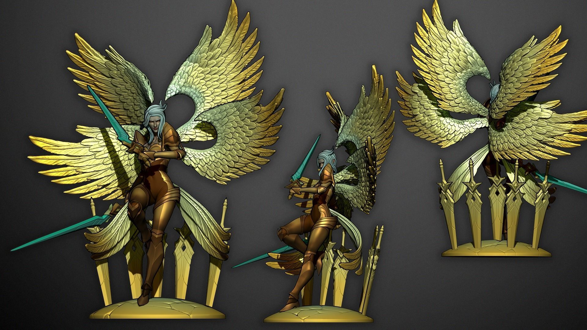 Kayle - League of Legends 3D model 3D printable | CGTrader