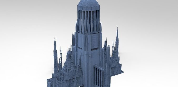 Advanced Civilization Tower Design 3 3D model | CGTrader
