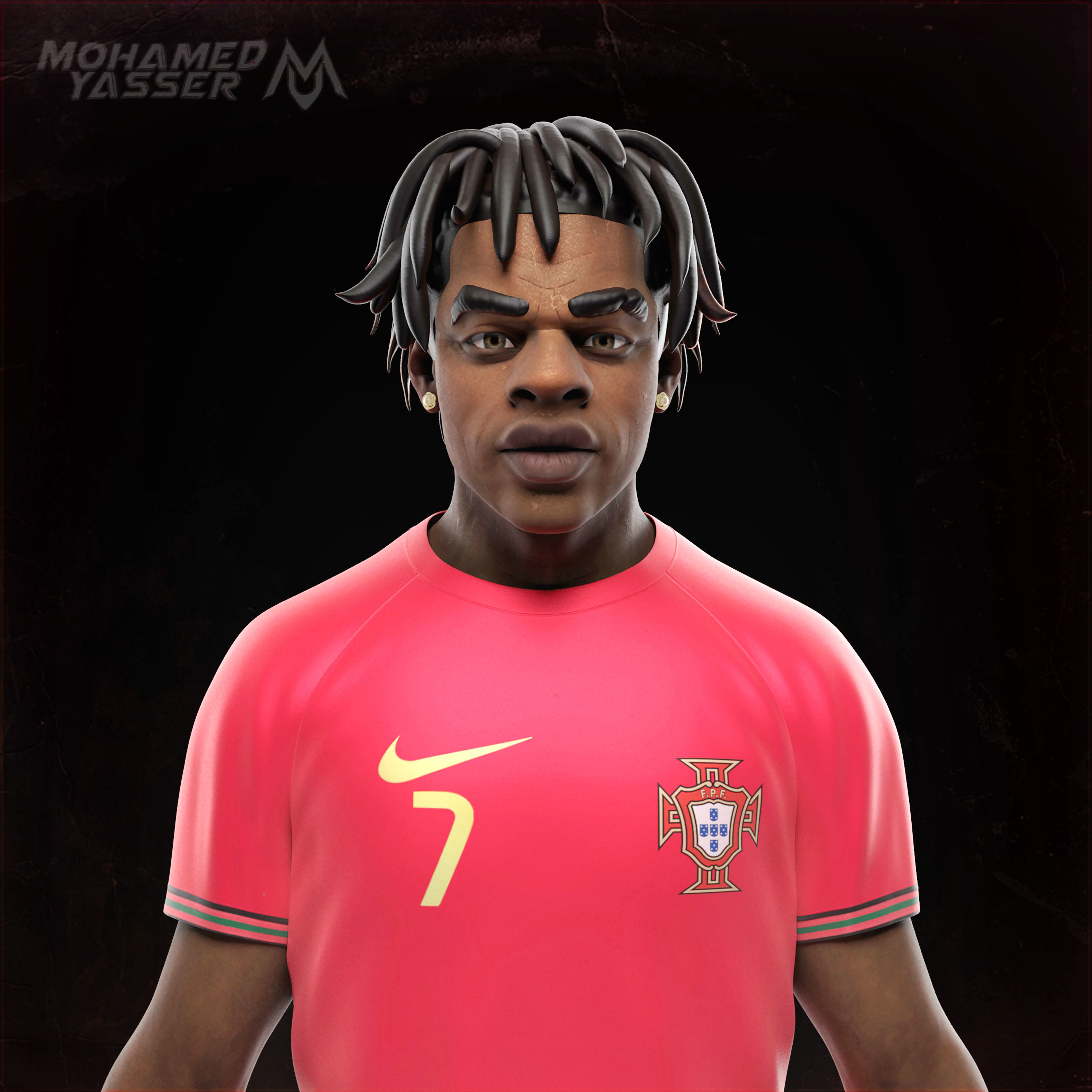 3D model Ishowspeed Portugal football kit VR / AR / low-poly | CGTrader