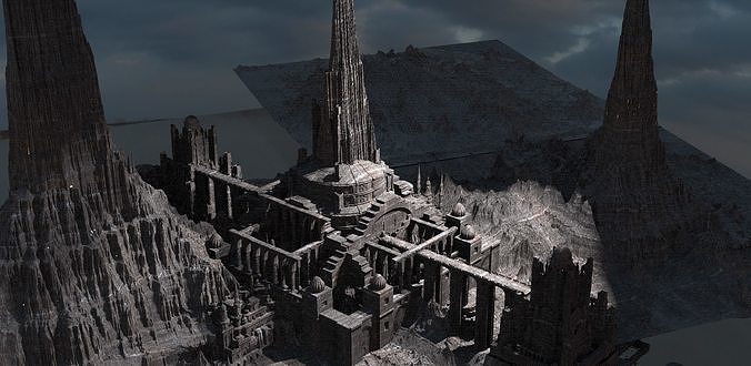 Mars Temples Towers 3D model | CGTrader