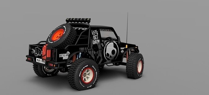 Extreme suzuki samurai 3D model | CGTrader