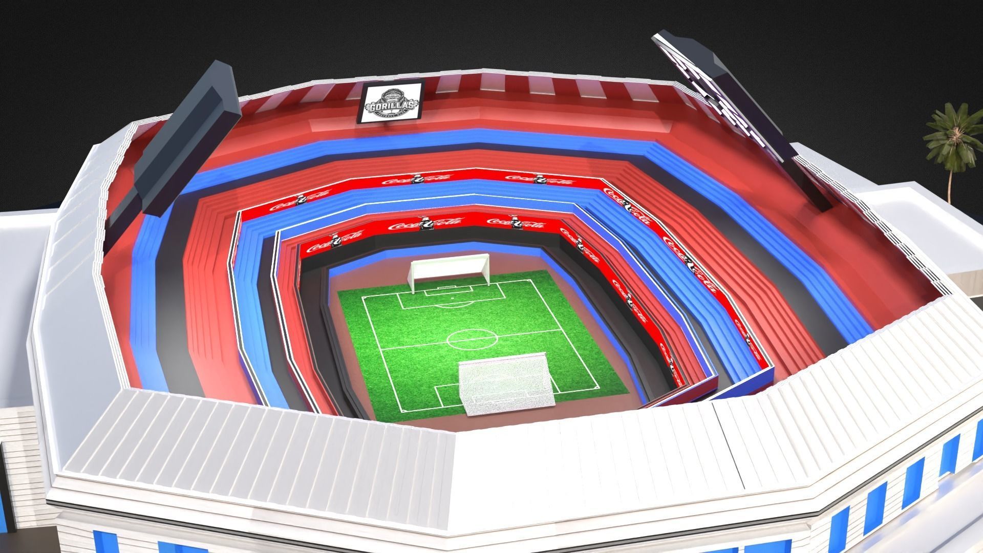 Soccer-Stadium 3D Model free 3D model | CGTrader