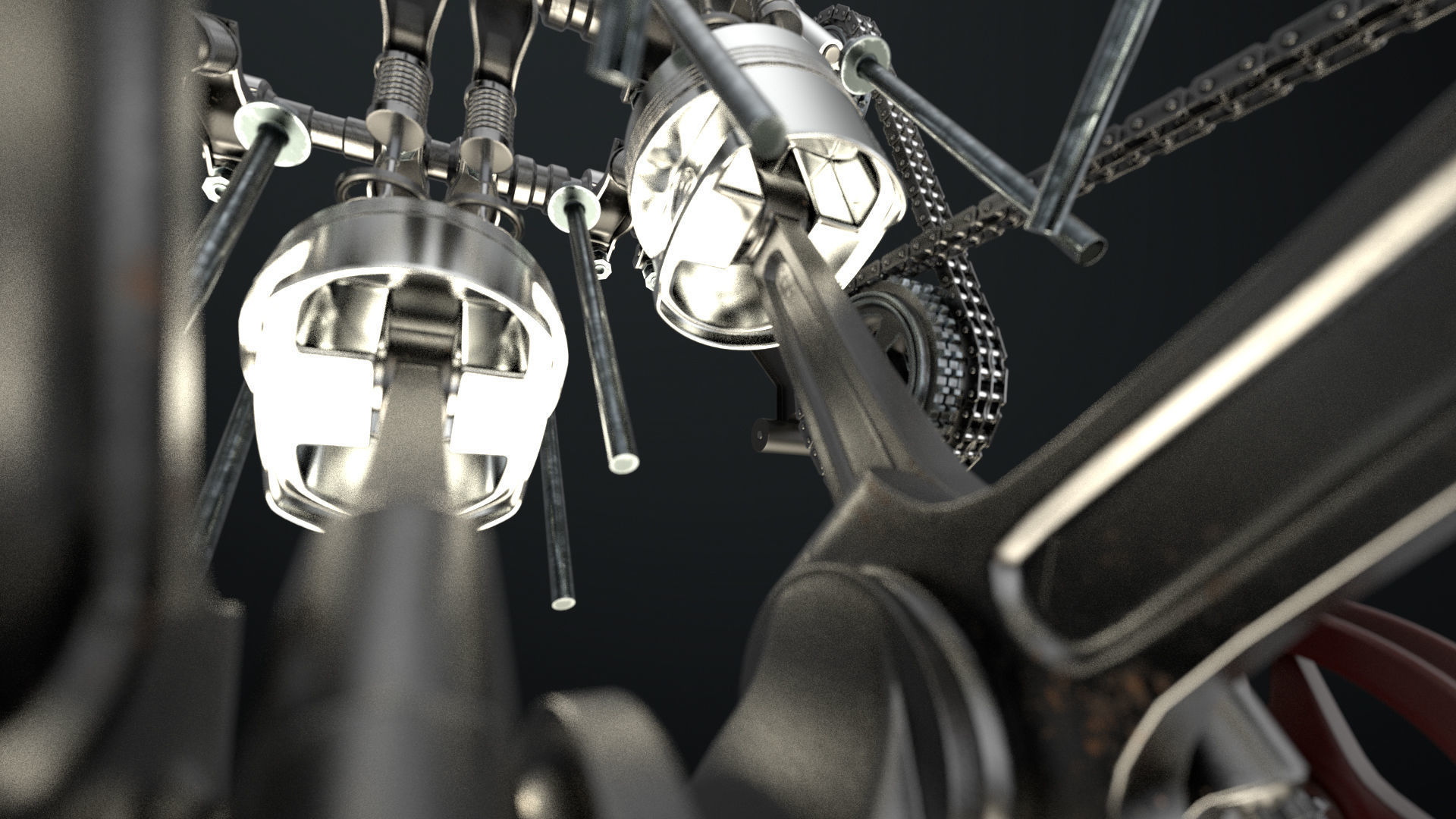 W12 Engine Working Animated 3D model animated rigged | CGTrader