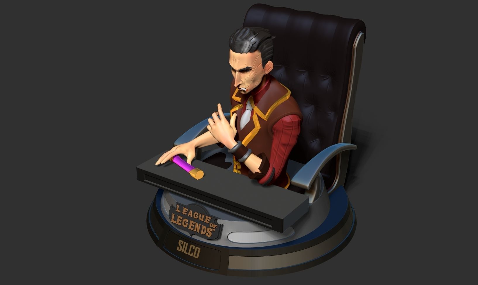 Silco bust - Arcane Fanart 3D model 3D printable | CGTrader