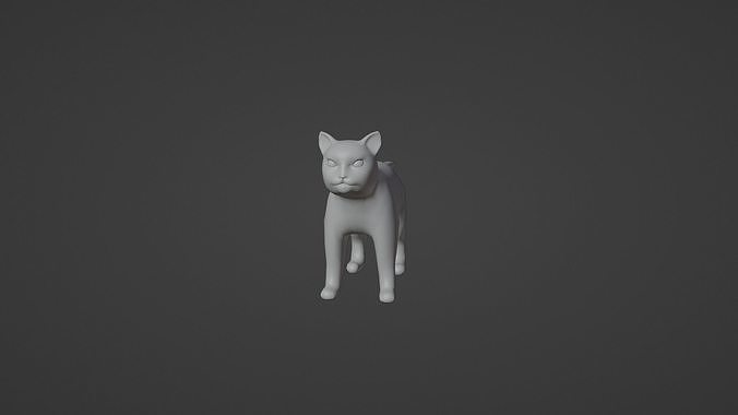 3D model Cat Model VR / AR / low-poly | CGTrader