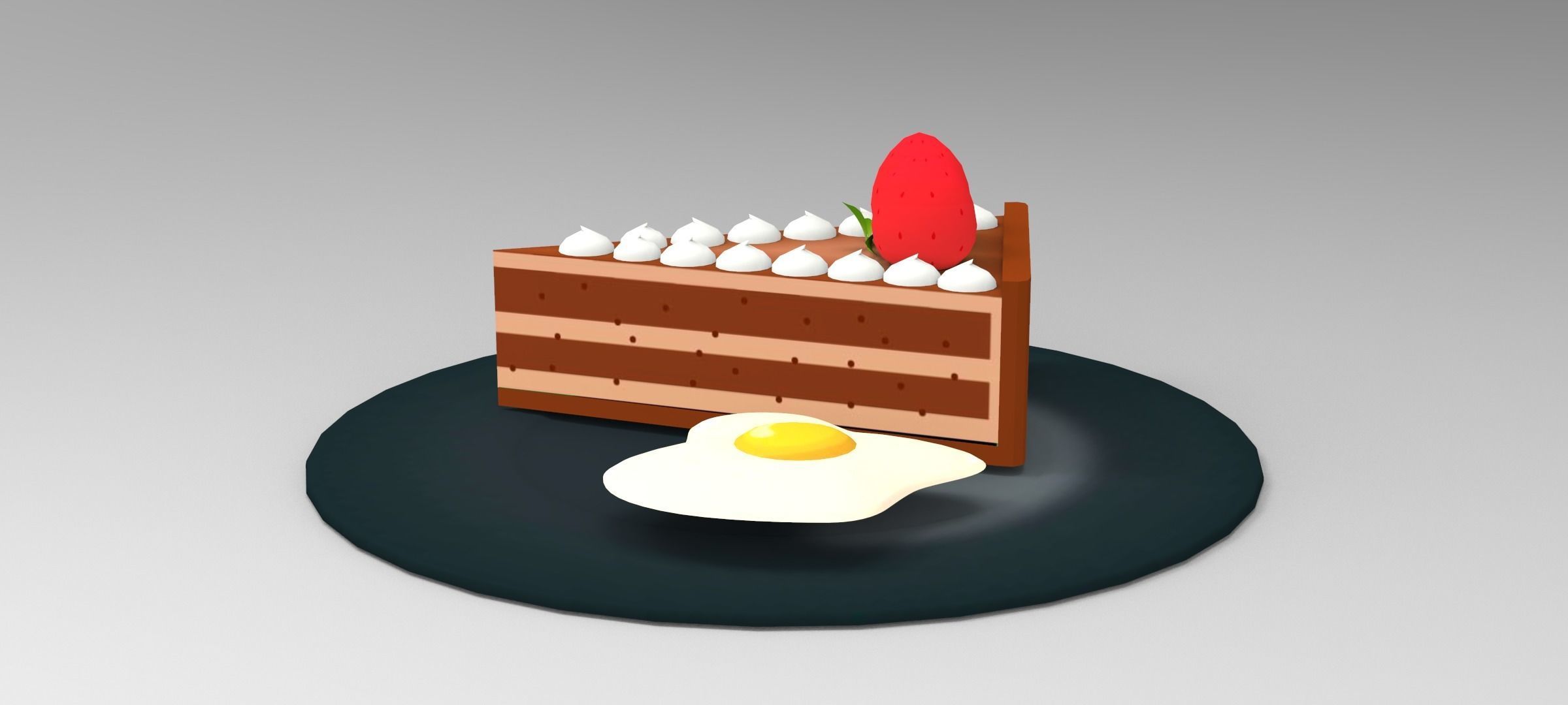 Cake Slice free VR / AR / low-poly 3D model | CGTrader