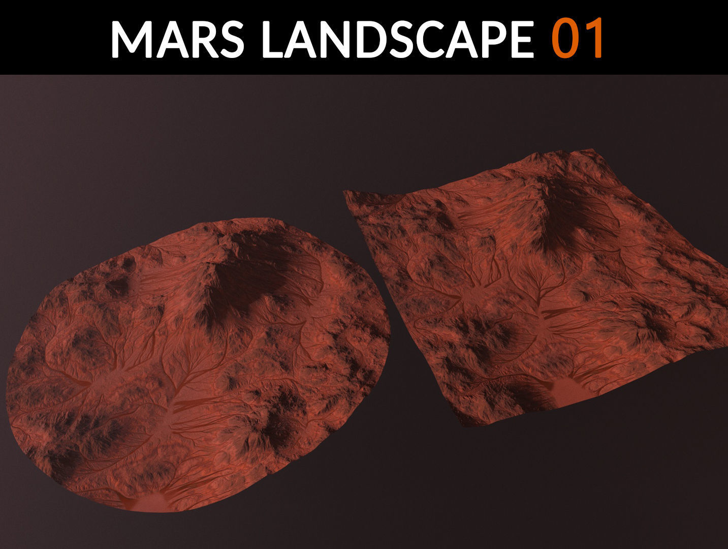 3D model Mars Landscapes Collection VR / AR / low-poly | CGTrader