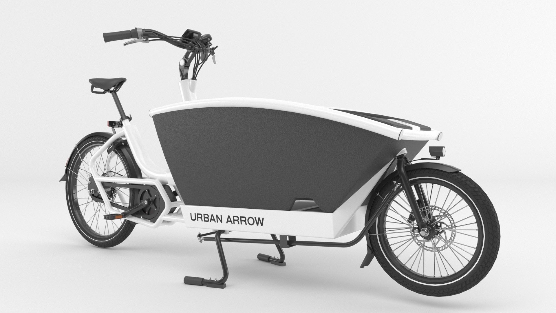 Urban Arrow bicycle white 3D model | CGTrader