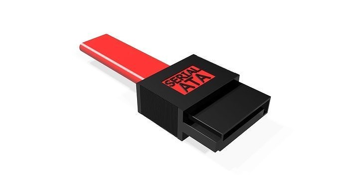 3D model SERIAL ATA CABLE CONNECTOR VR / AR / low-poly | CGTrader