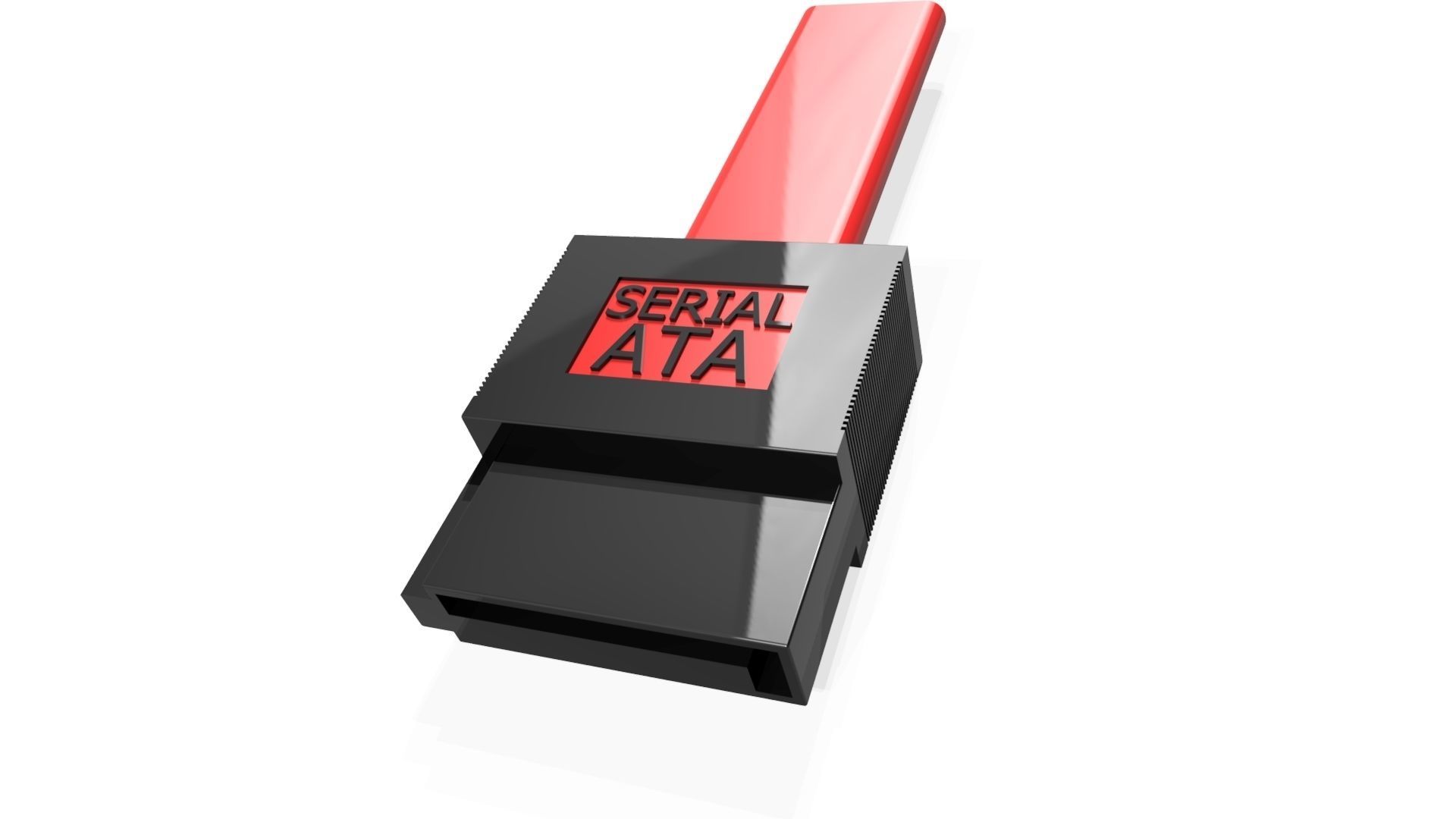 3D model SERIAL ATA CABLE CONNECTOR VR / AR / low-poly | CGTrader