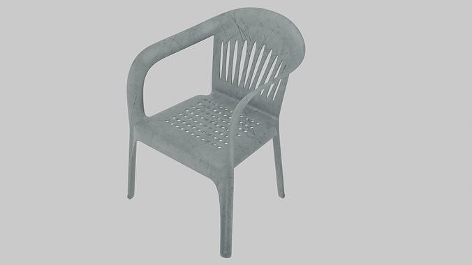 Plastic chair 3D model | CGTrader