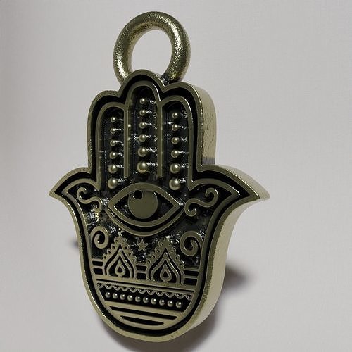 Fatima hand charm 3D model 3D printable | CGTrader
