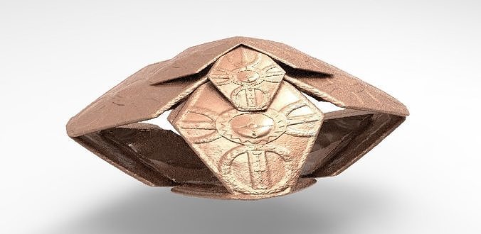 Ancient Egyptian Shield Design Shapes 3D model | CGTrader