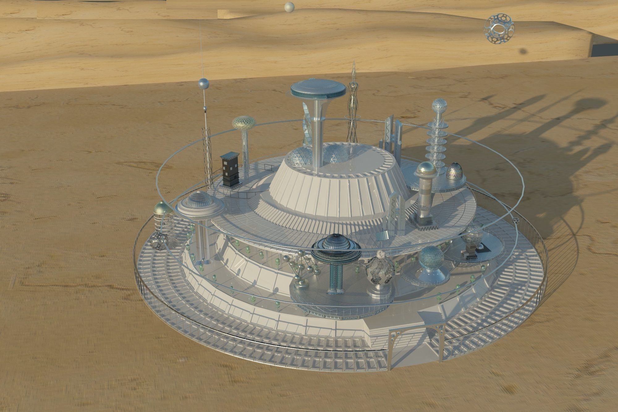 fantastic cosmic construction 3D model | CGTrader