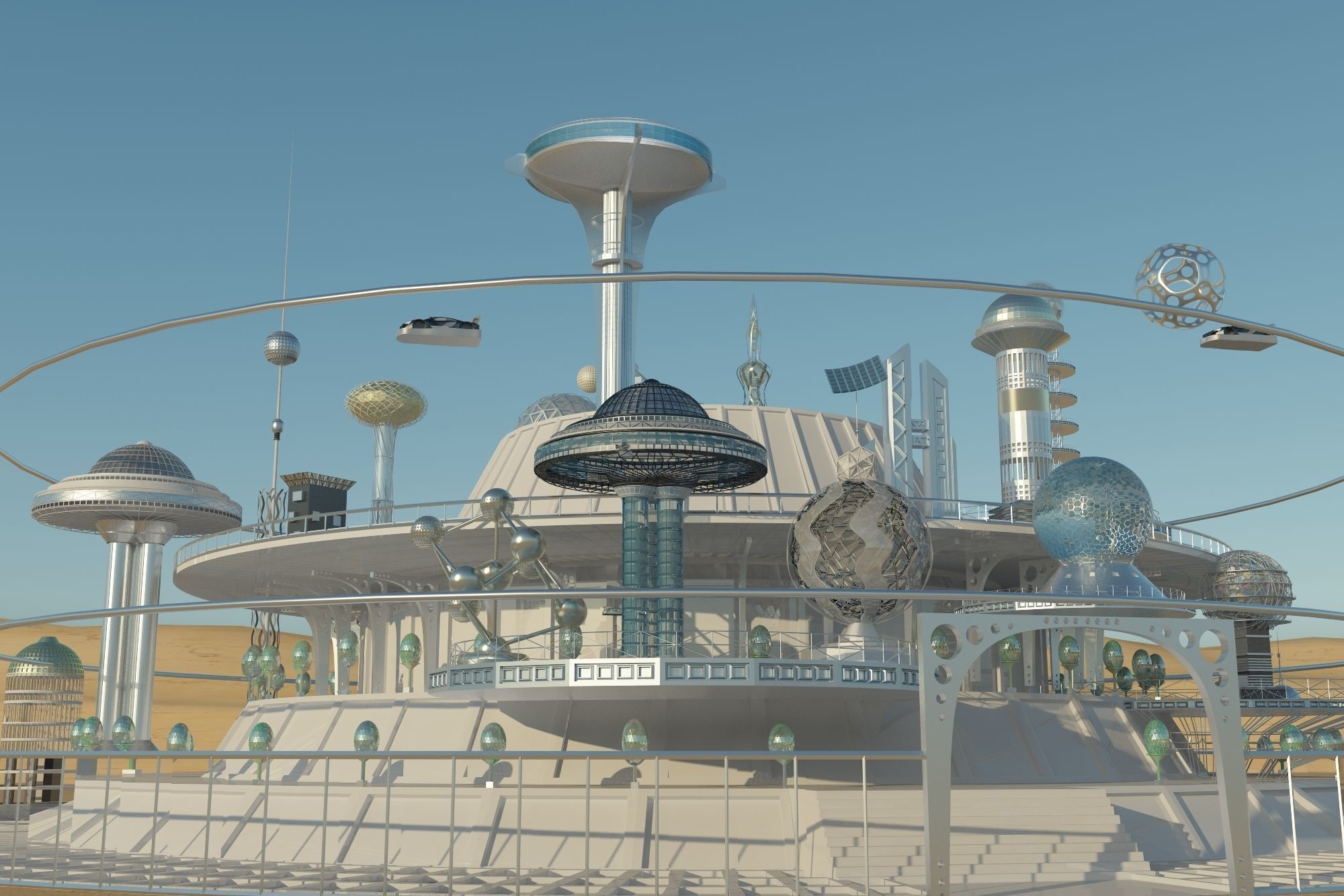 fantastic cosmic construction 3D model | CGTrader