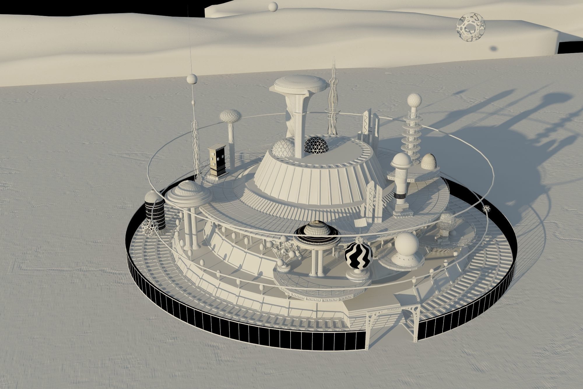 fantastic cosmic construction 3D model | CGTrader