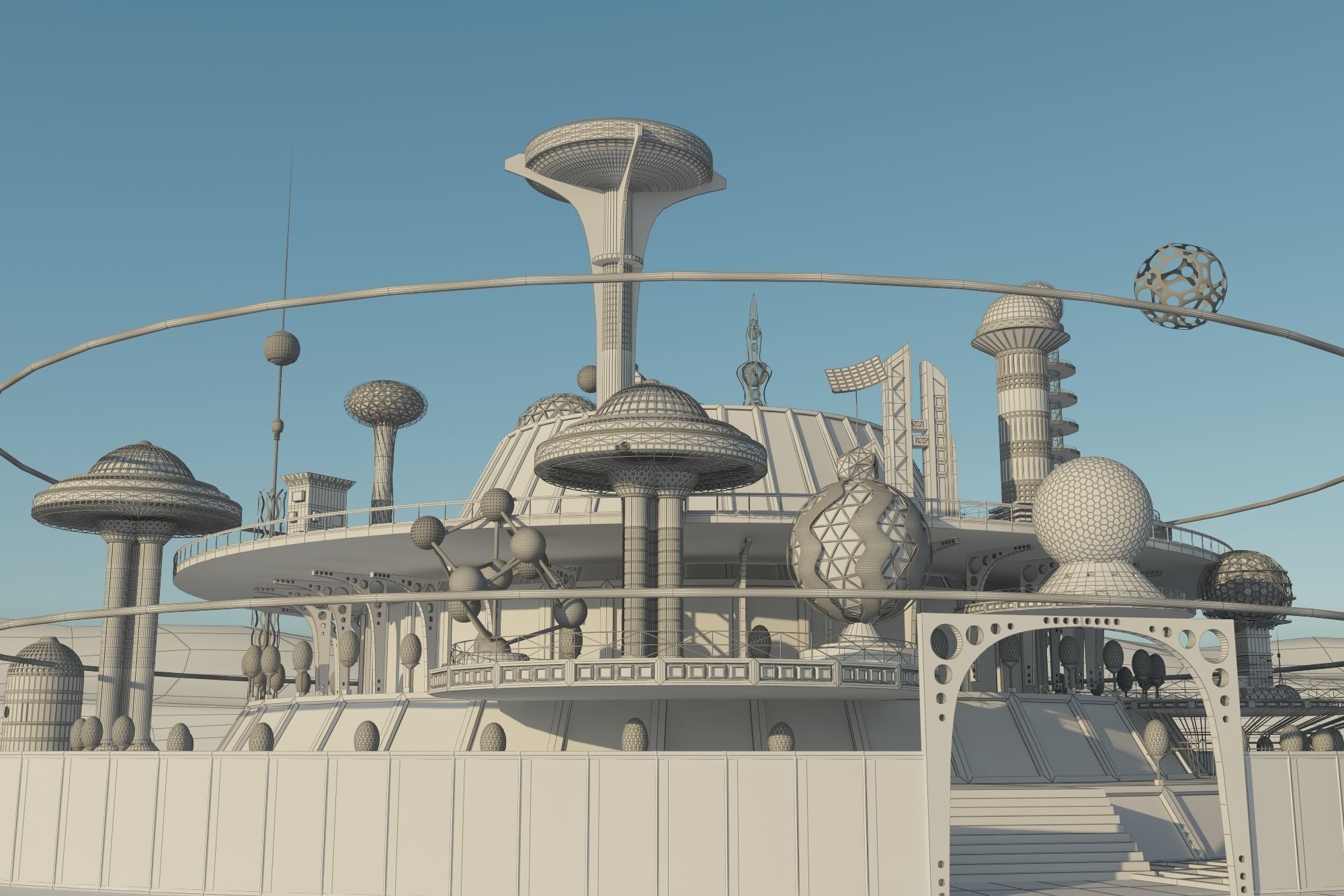 fantastic cosmic construction 3D model | CGTrader