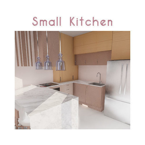 Small Kitchen 3D model | CGTrader