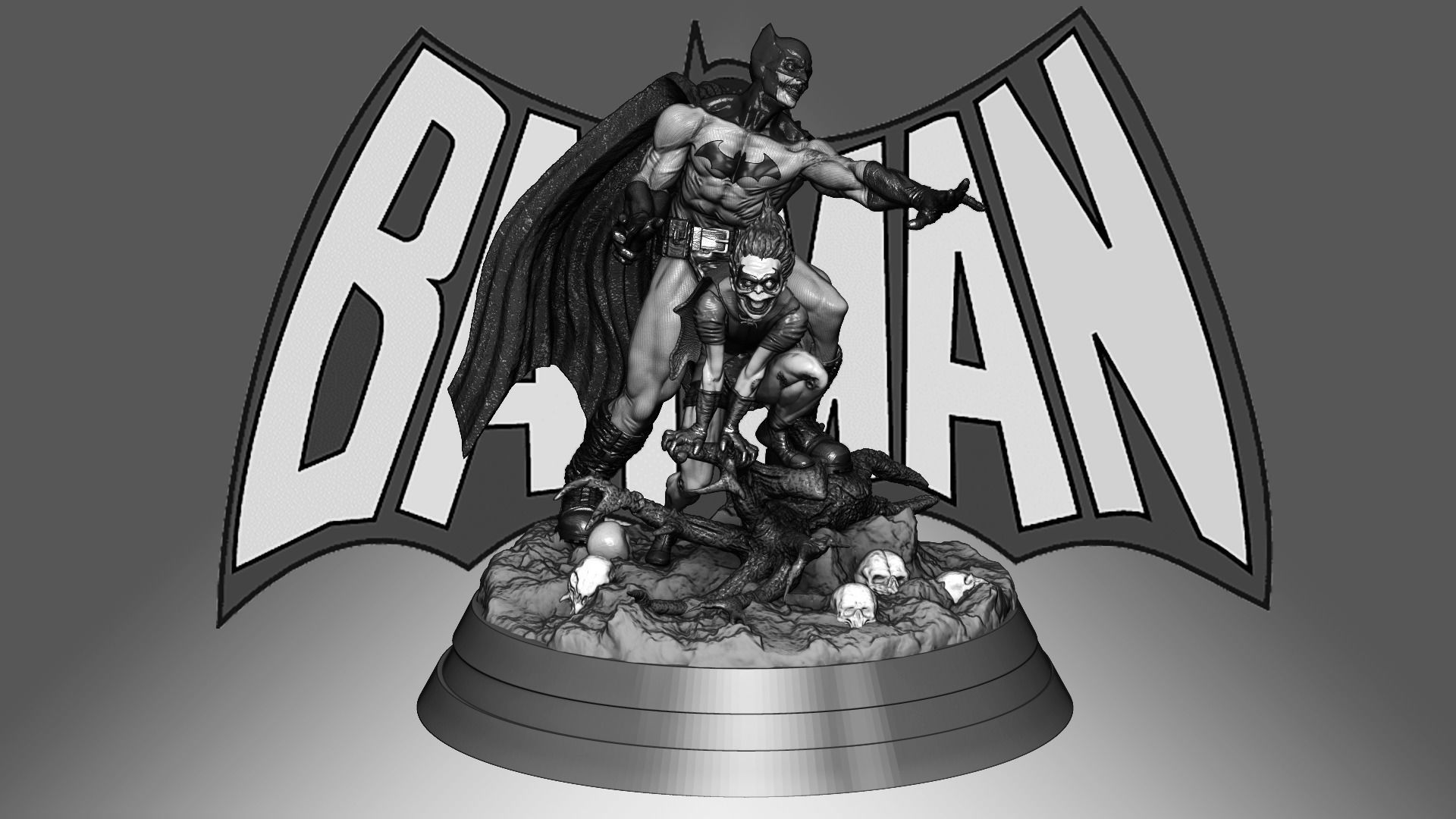 batman and robin zombie 3D model 3D printable | CGTrader