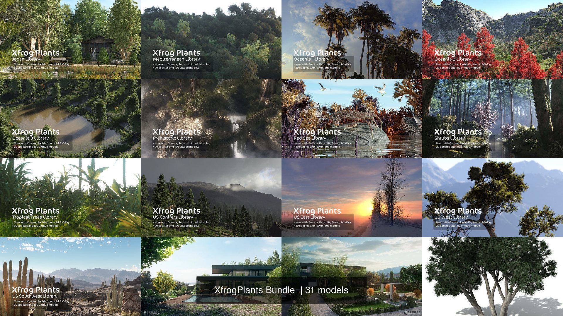 XfrogPlants Bundle 3D Model Collection | CGTrader