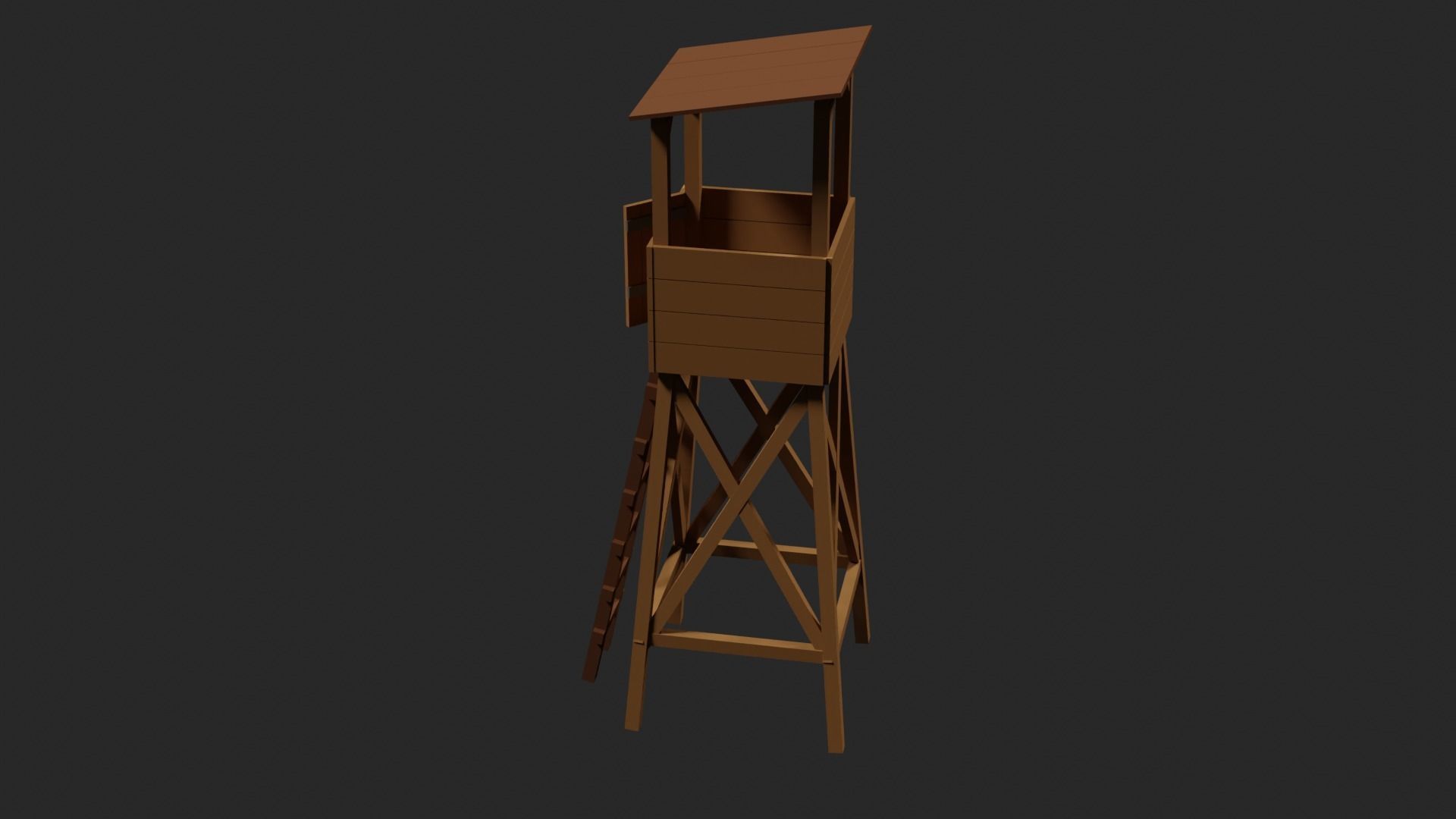 3D model Lowpoly Hunter Booth VR / AR / low-poly | CGTrader