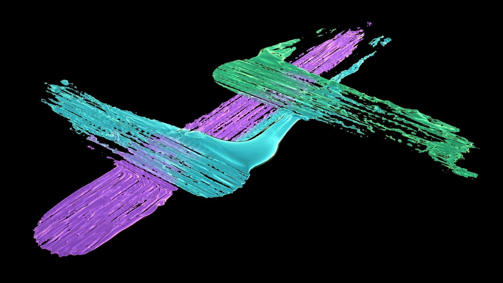 Paint Smear 4 3D model | CGTrader