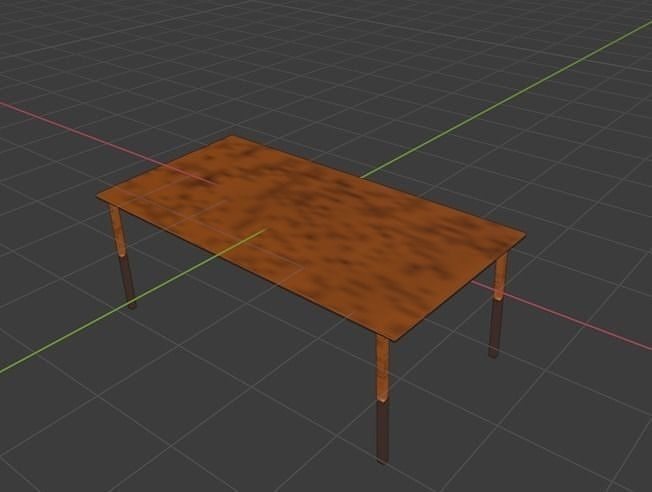 3D model Old Dirty Wooden Table VR / AR / low-poly | CGTrader