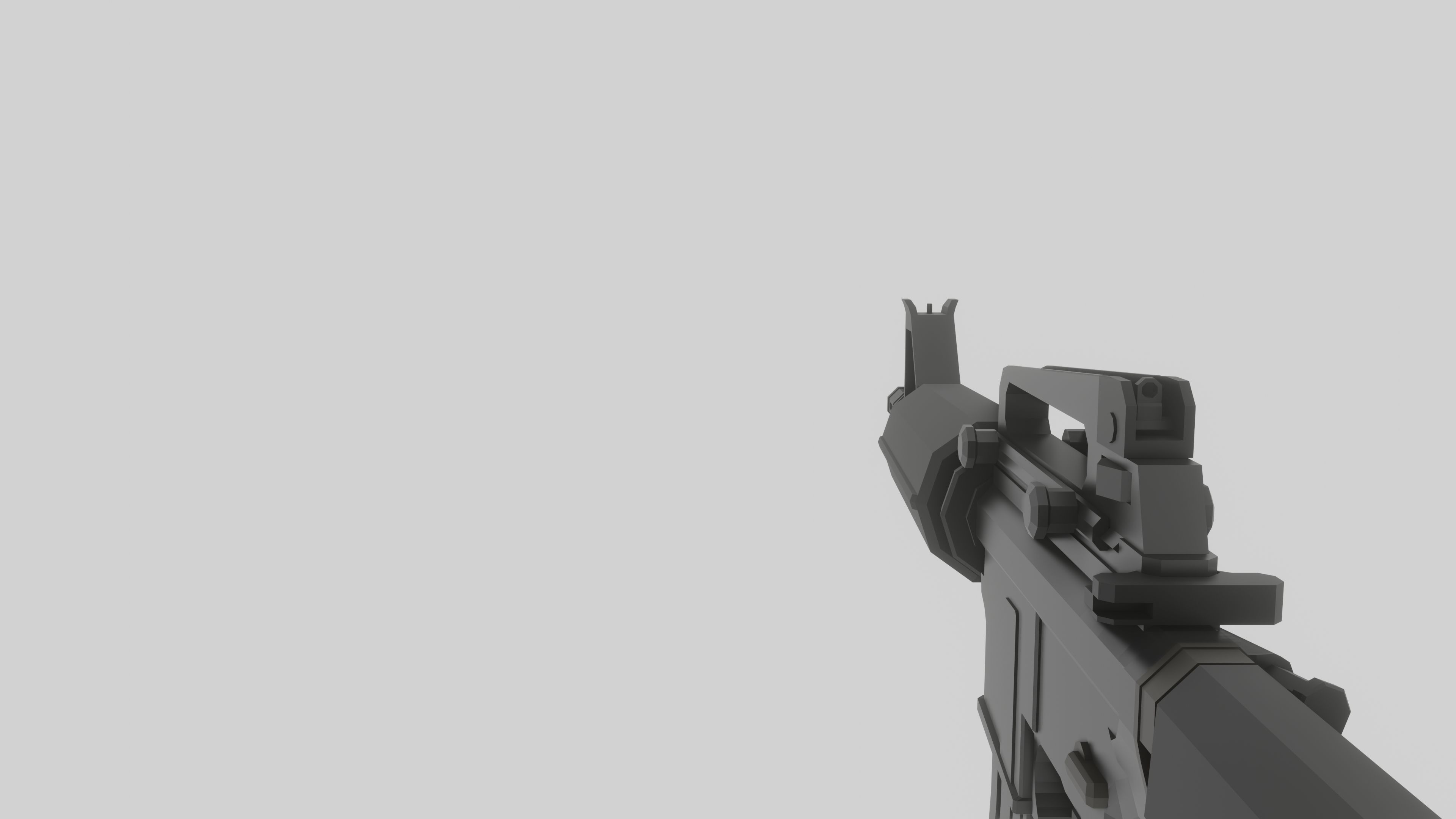 3D model M4 Commando Detailed Low-Poly VR / AR / low-poly | CGTrader