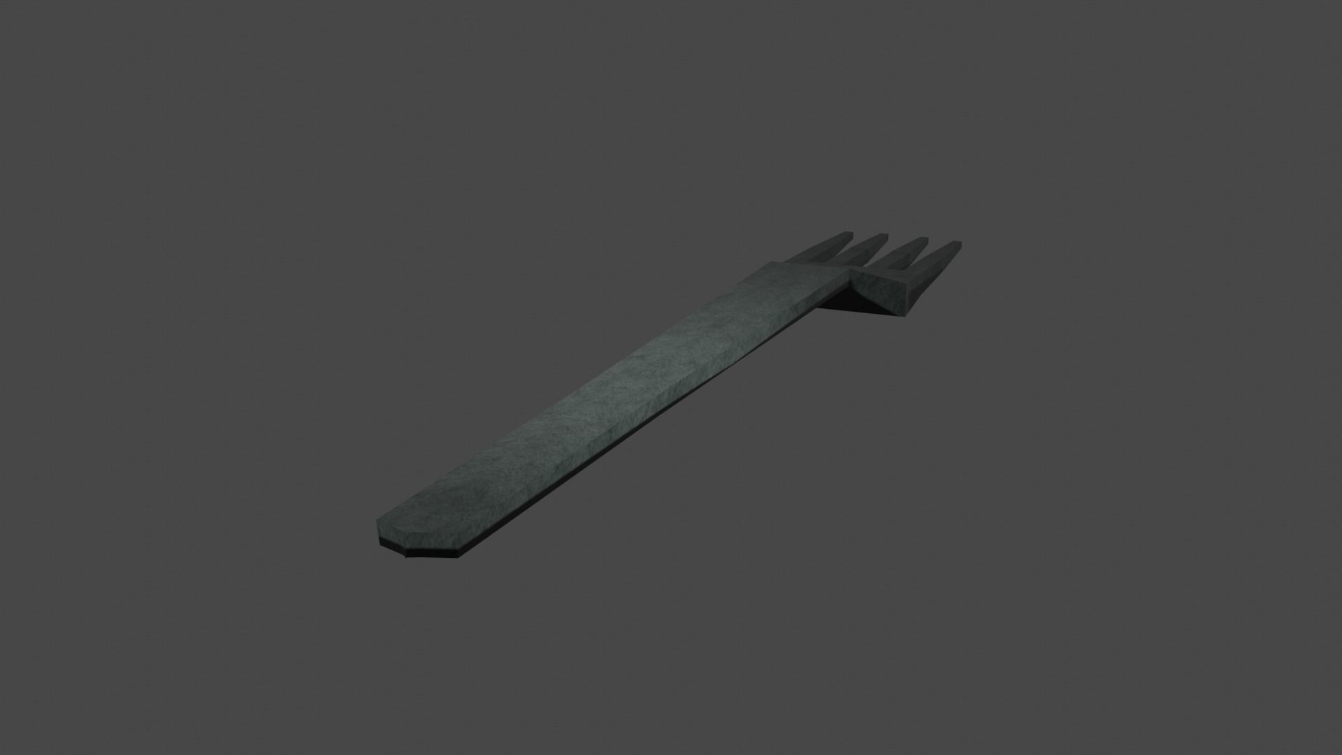 low-poly Metal Fork free 3D model | CGTrader