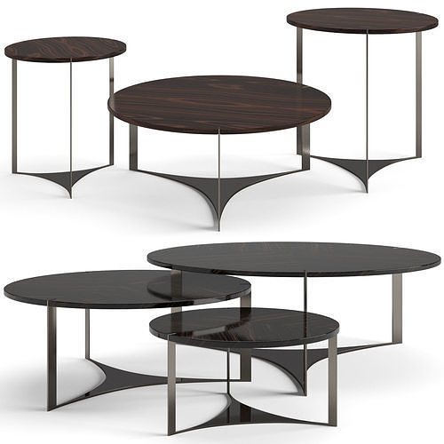 Fendi Casa Tolomeo Coffee Tables Set 3D model | CGTrader