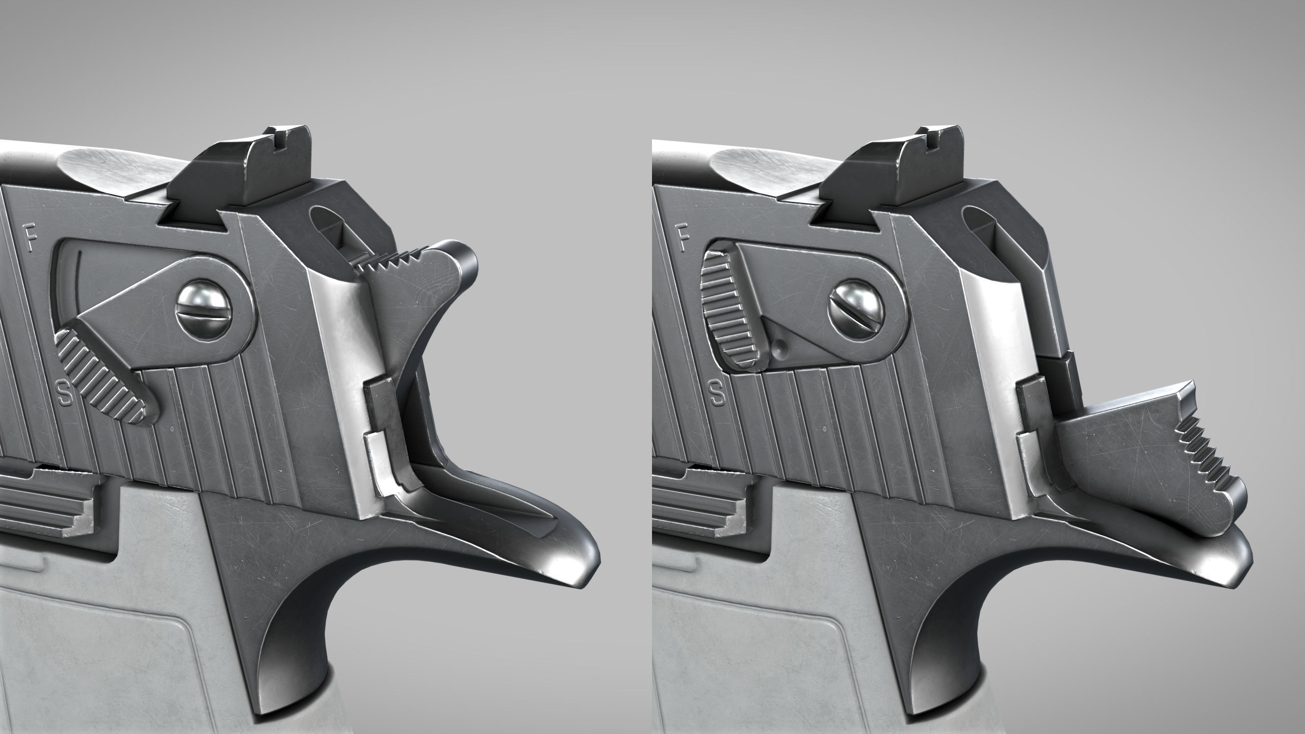3D model Desert Eagle Peacemaker VR / AR / low-poly | CGTrader