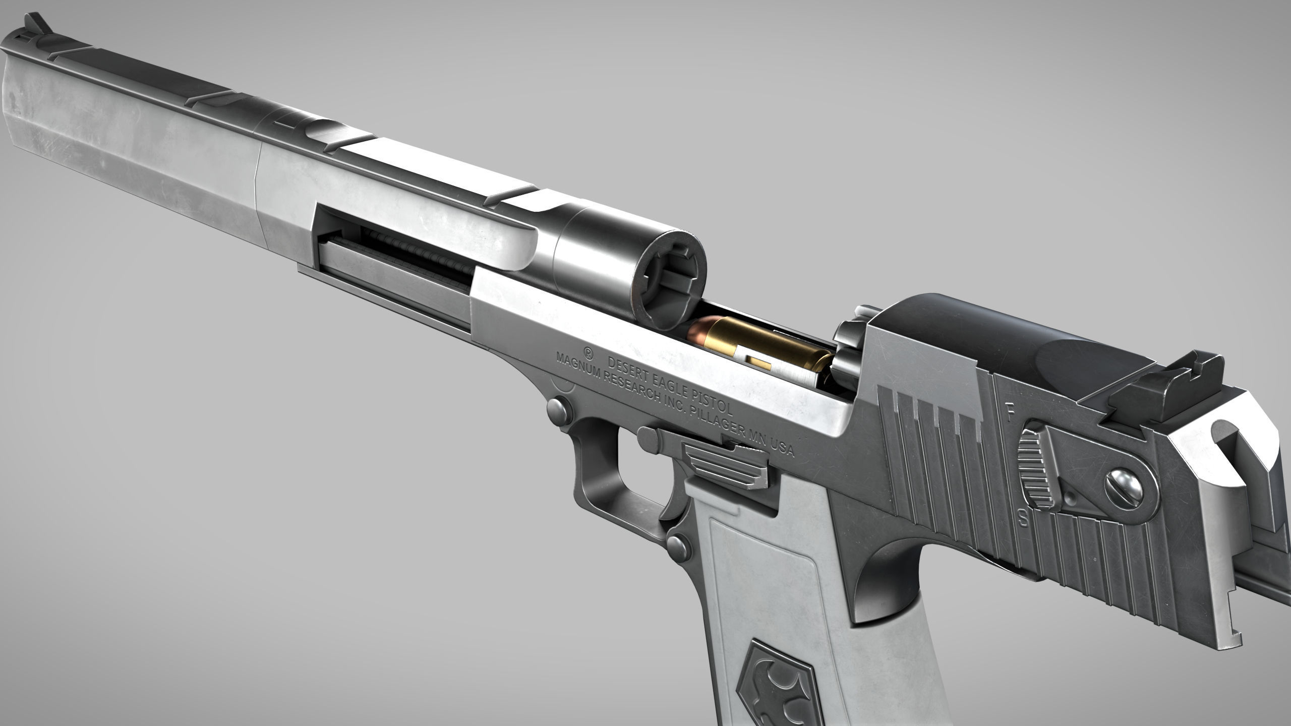 3D model Desert Eagle Peacemaker VR / AR / low-poly | CGTrader