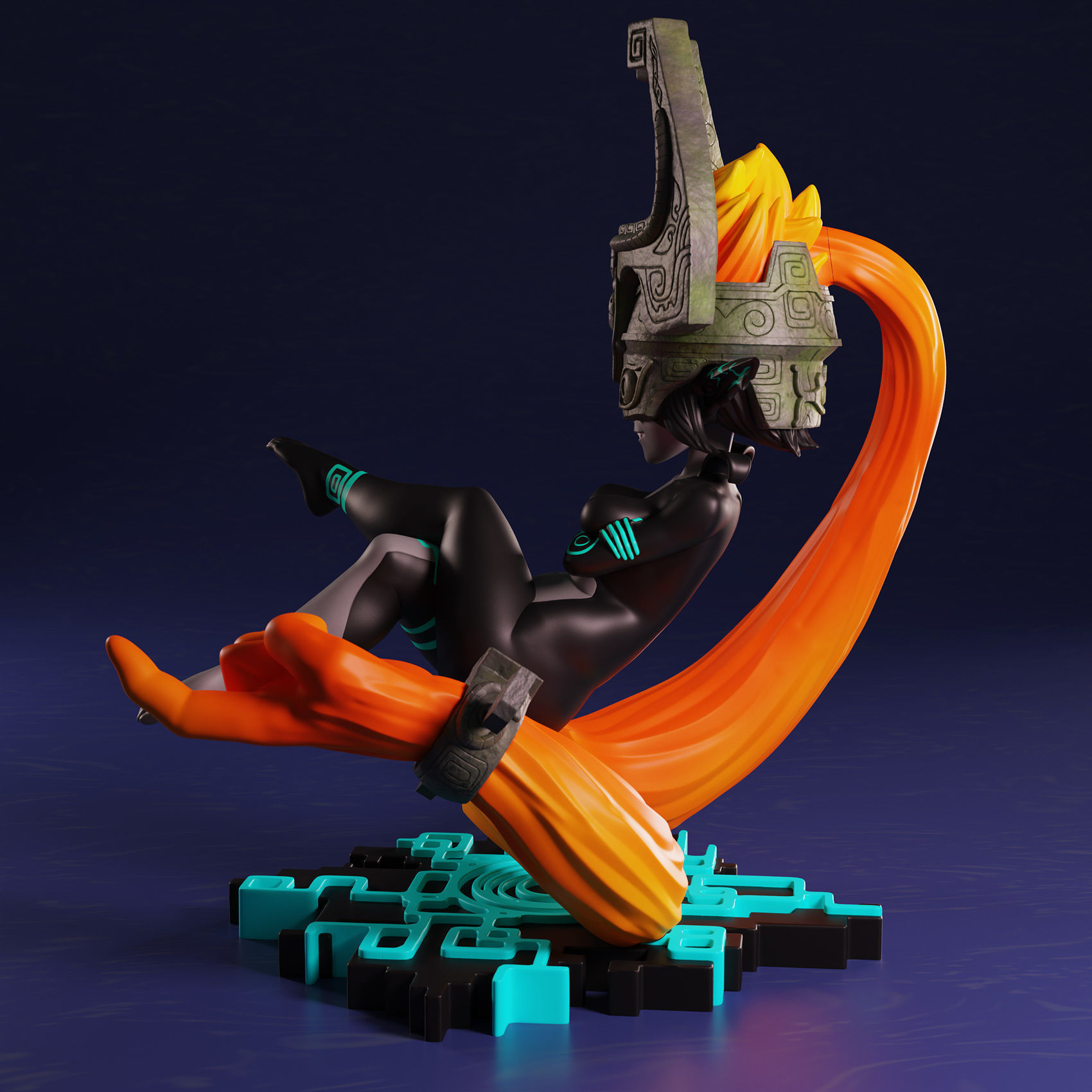 Twilight Princess Midna Imp form 3D model 3D printable | CGTrader