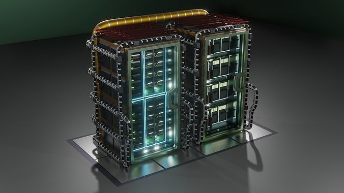 server computer tower with lights 3D model | CGTrader