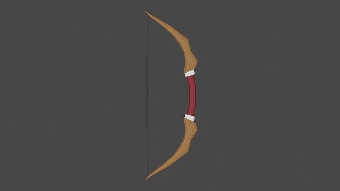 Low Poly Bow and arrow 3D model | CGTrader