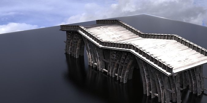Epic Fantasy Patterned bridge wide 3D model | CGTrader