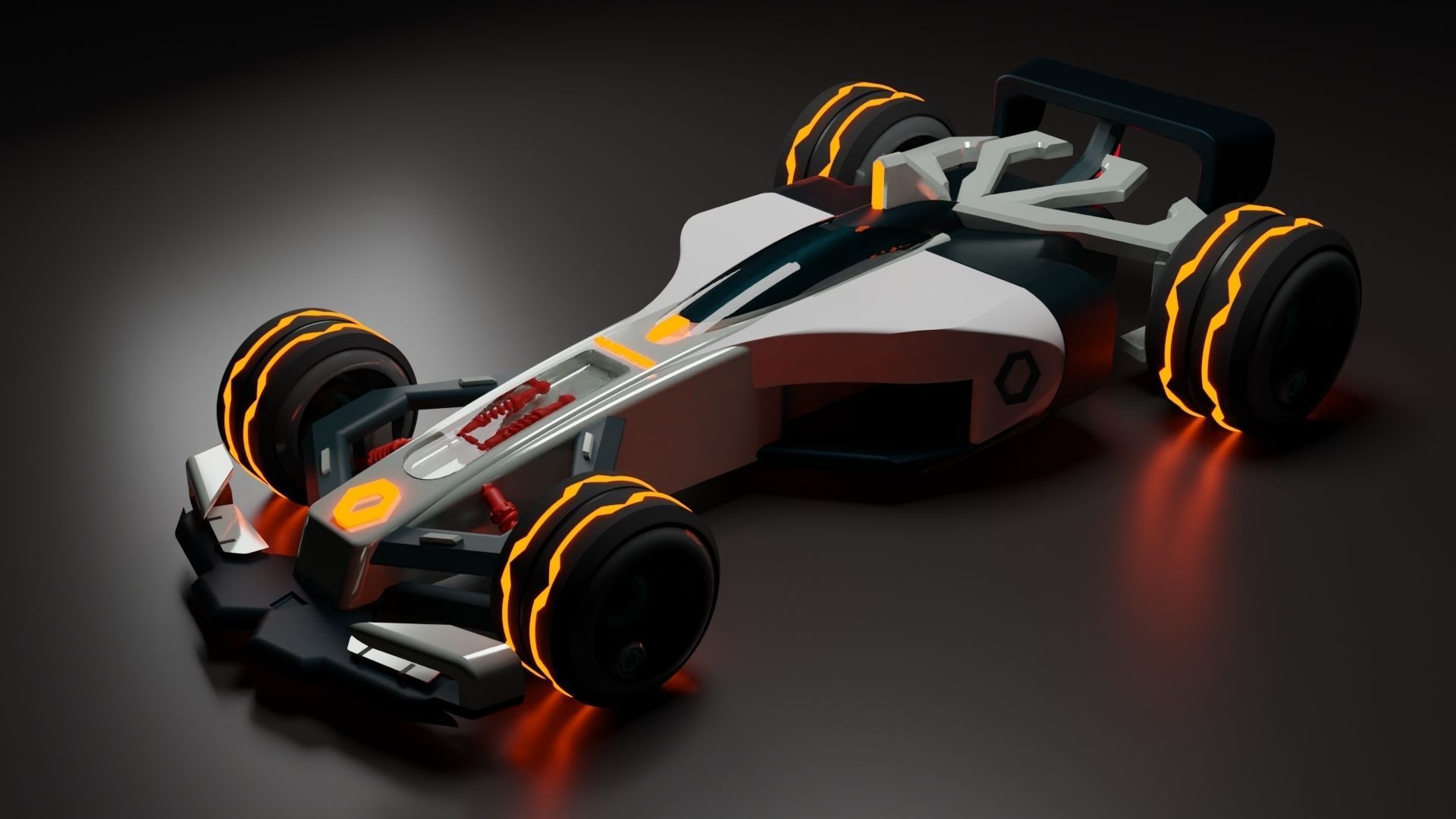 F1 car low poly 3D model | CGTrader