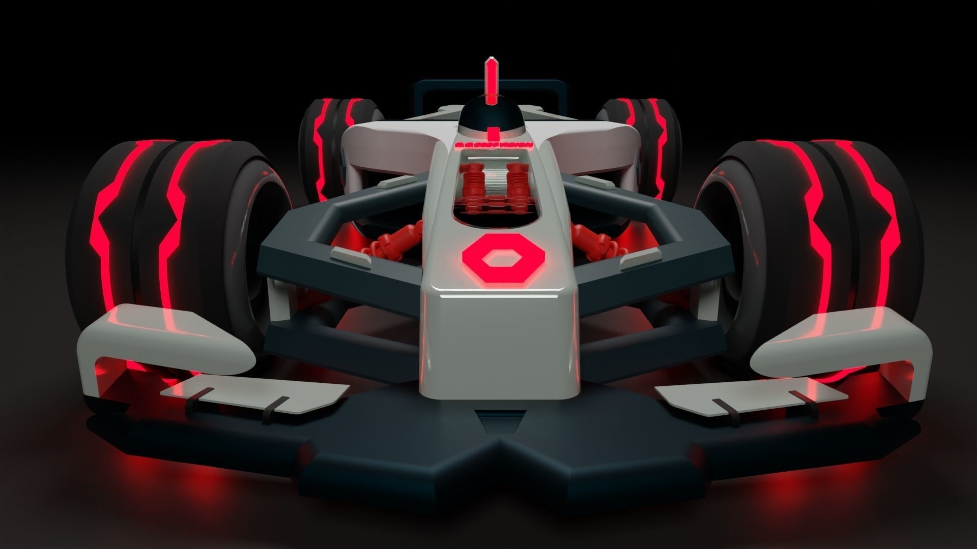 F1 car low poly 3D model | CGTrader