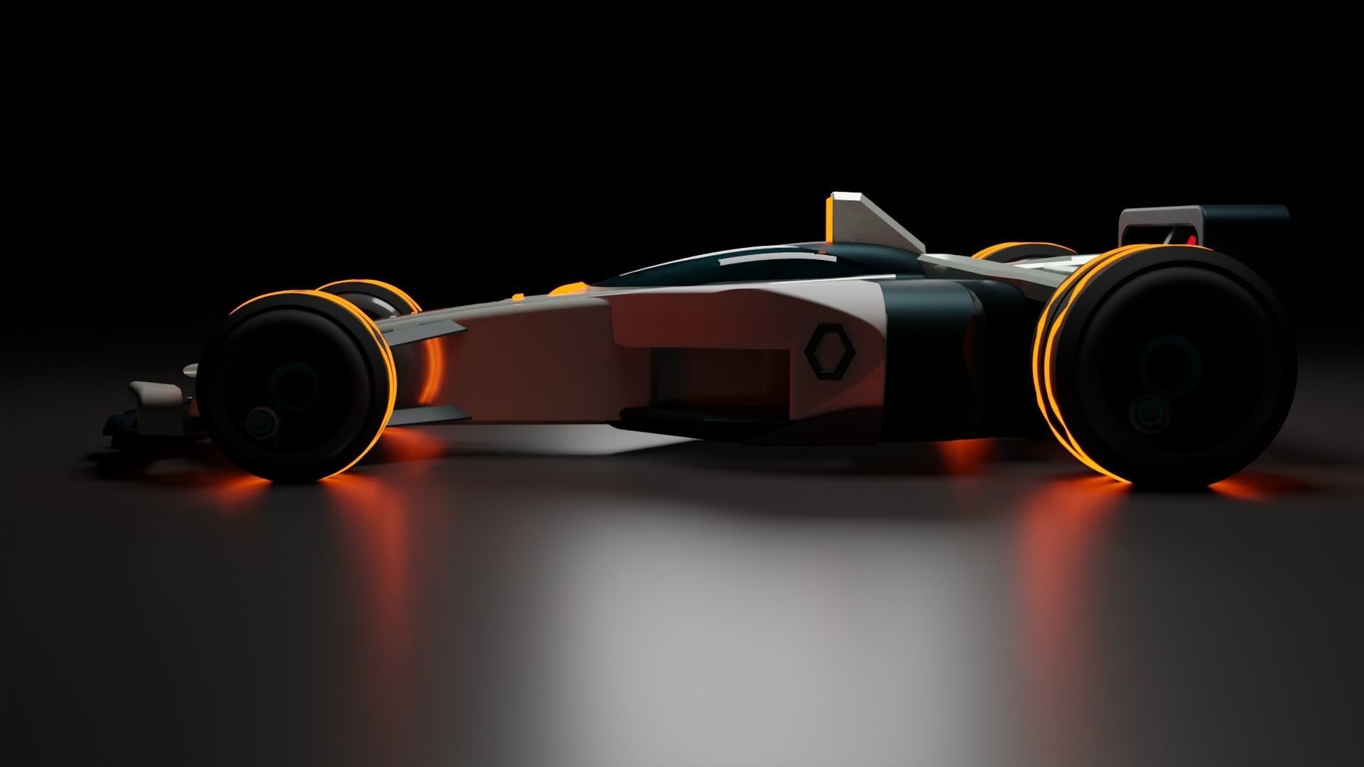 F1 car low poly 3D model | CGTrader