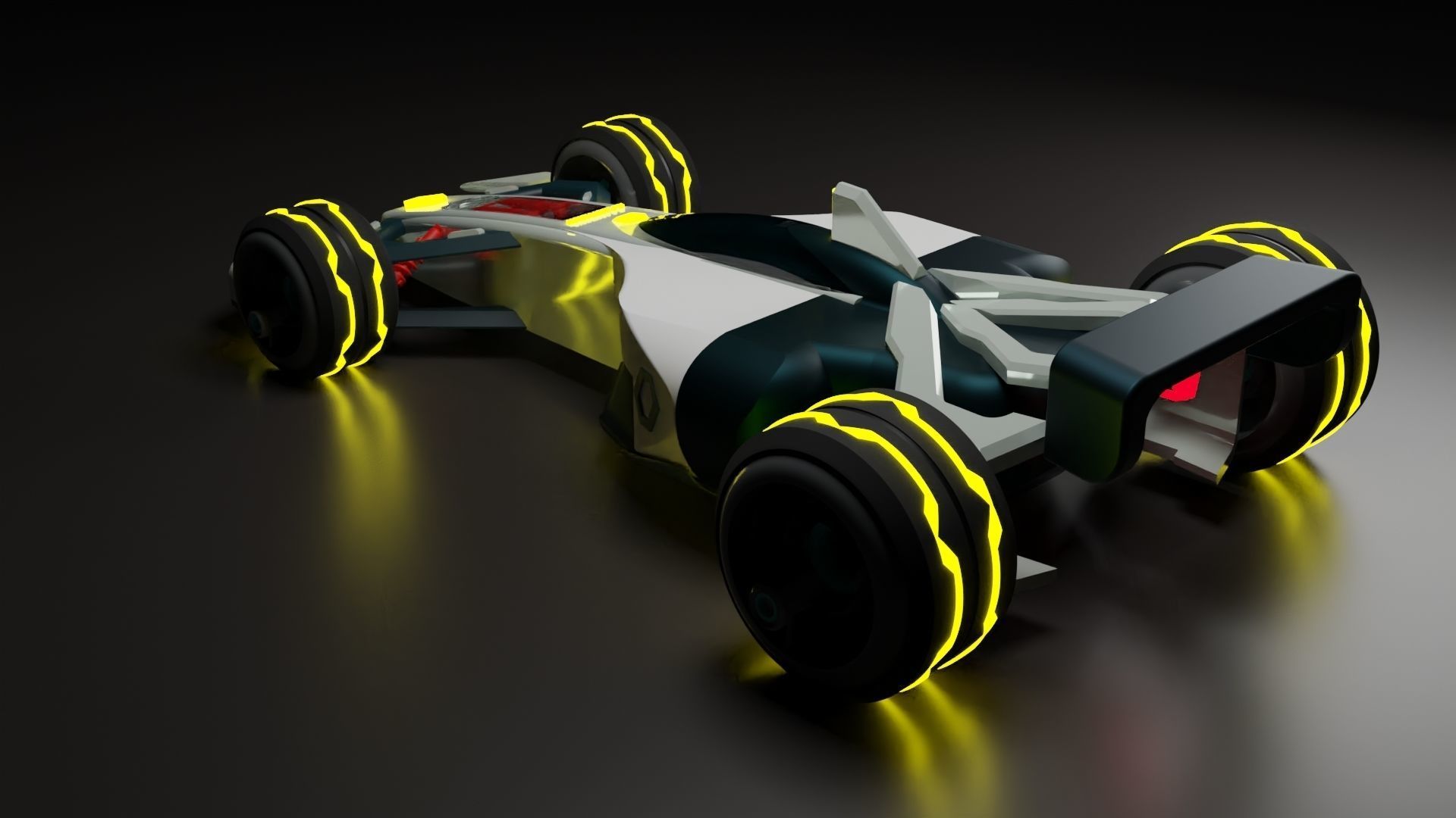 F1 car low poly 3D model | CGTrader