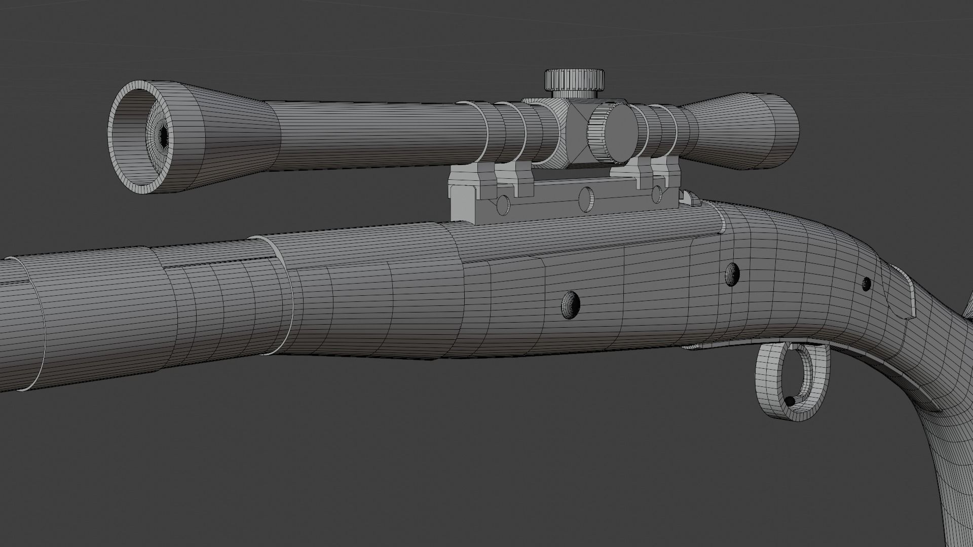 Tusken Cycler Rifle B 3D model | CGTrader