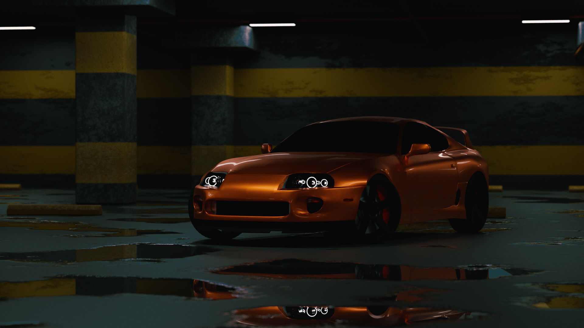 Toyota Supra A80 2002 3D model | CGTrader