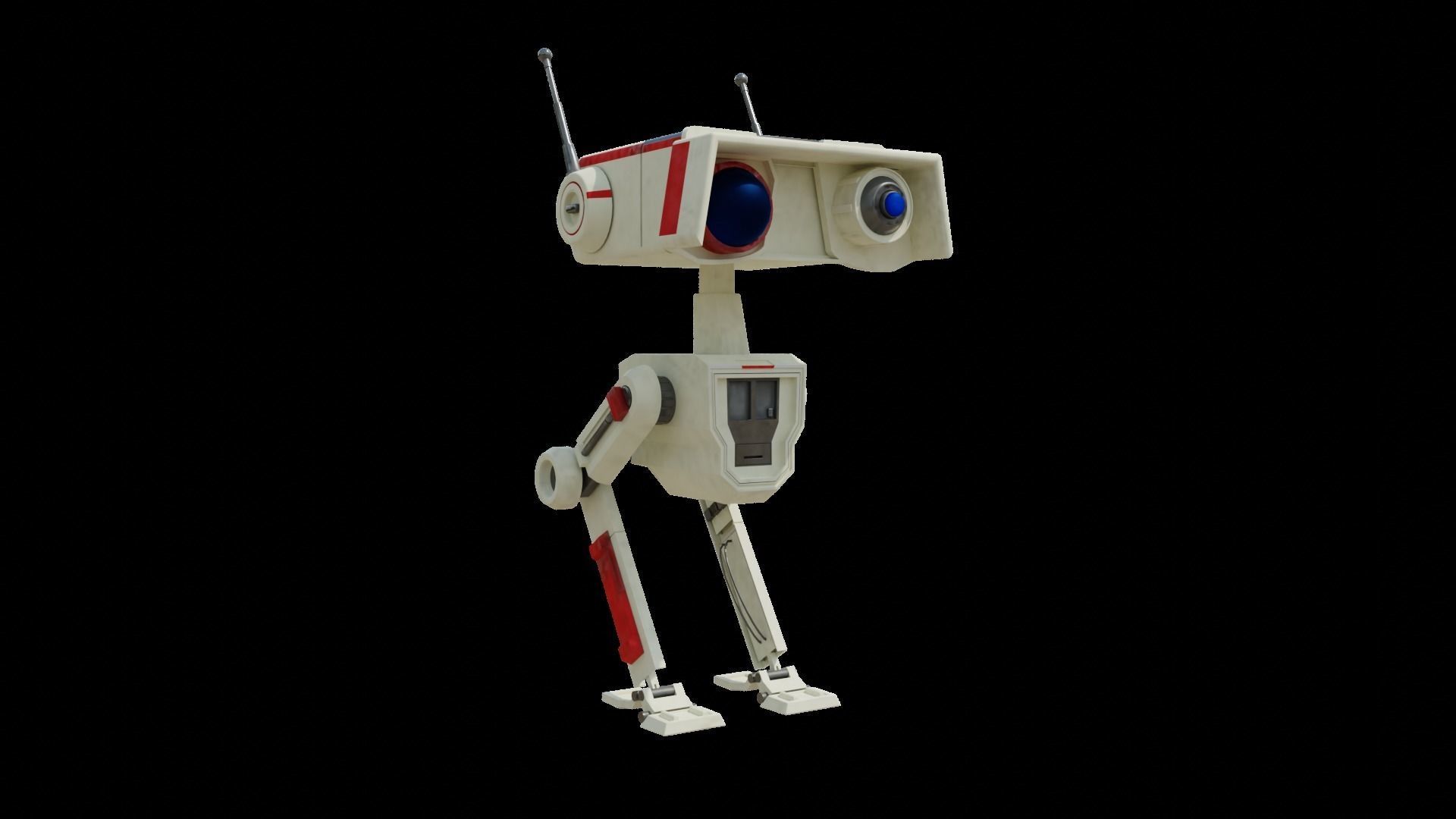 BD Droid free 3D model | CGTrader