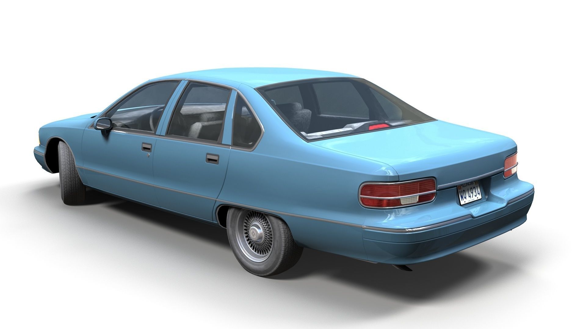 3D model 90s generic sedan VR / AR / low-poly | CGTrader