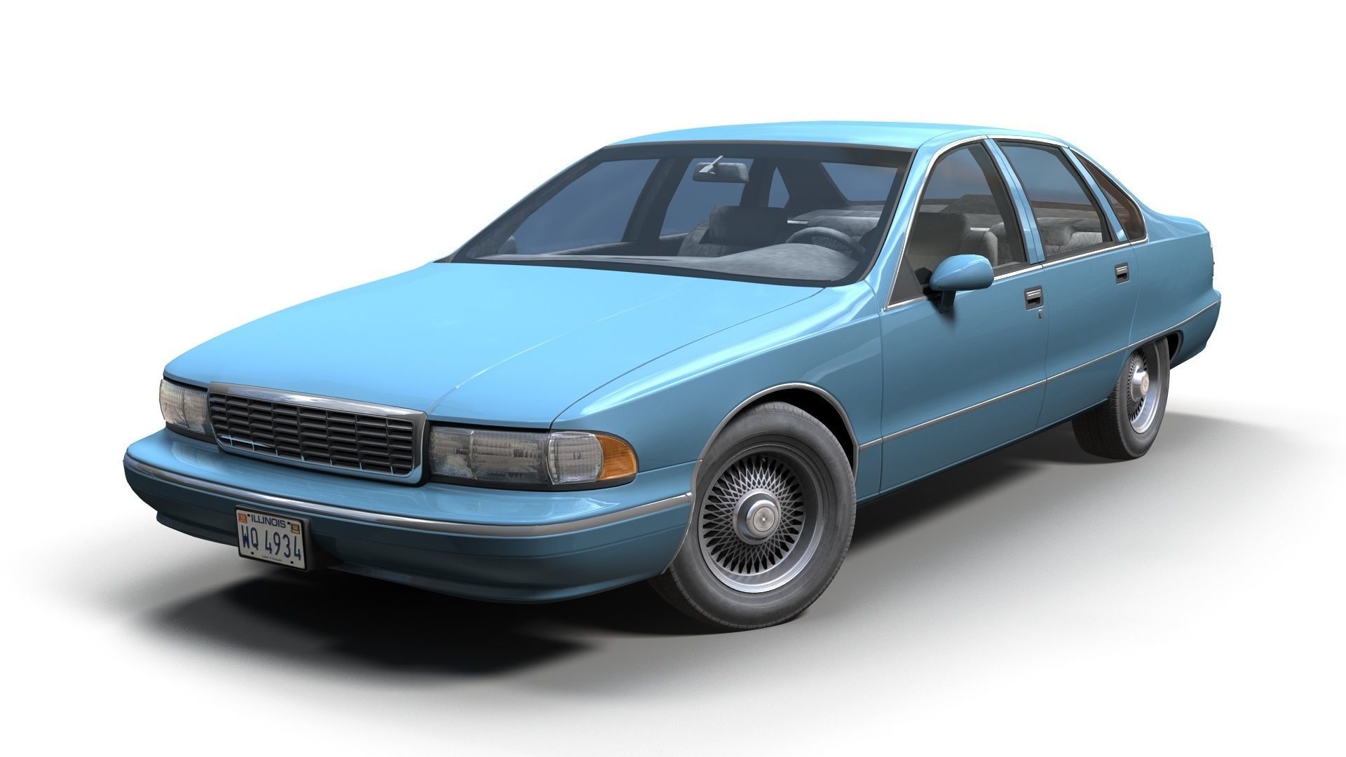 3D model 90s generic sedan VR / AR / low-poly | CGTrader